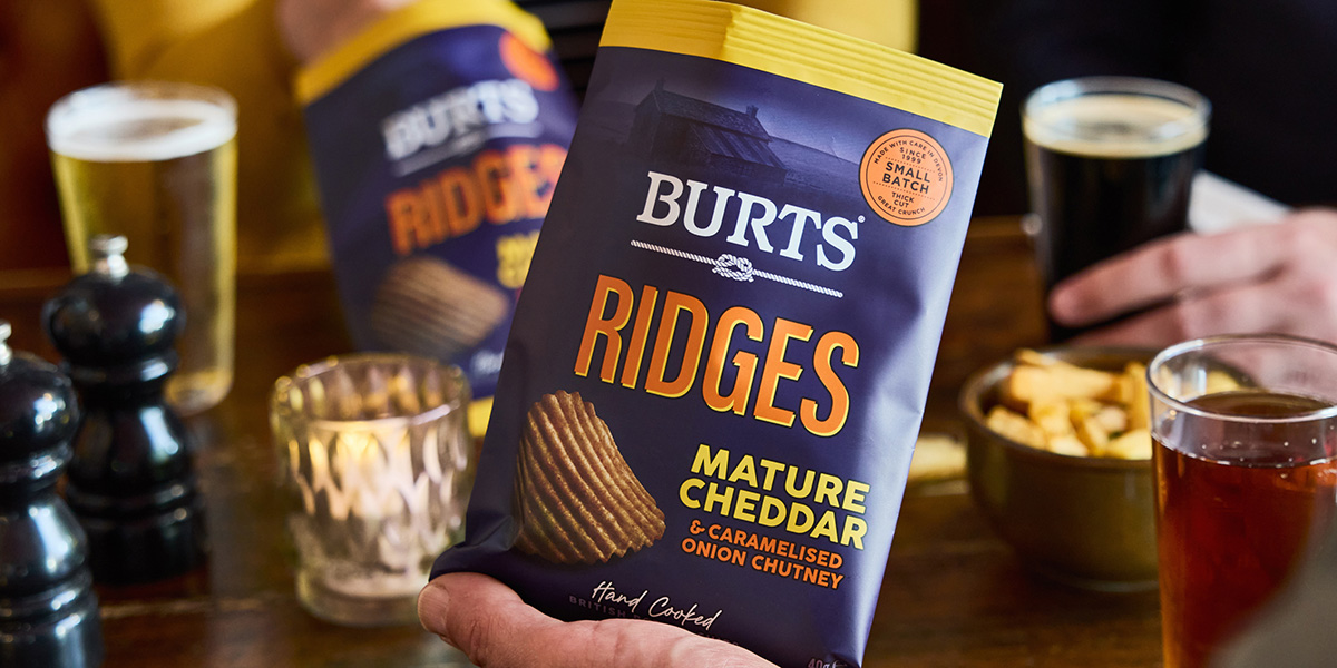 Burts Launches New Mature Cheddar & Caramelised Onion Chutney Ridges ...